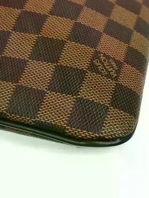 LOUIS VUITTON 2010 Damier Pochette Plate Brooklyn Shoulder Bag