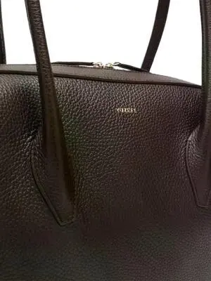 Yuzefi Brioche Leather Tote Bag - Brown