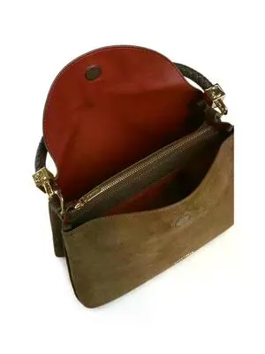 COCCINELLE Suede Braided-handle Tote Bag