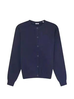 Aspesi Button-up Crew-neck Cardigan - Blue