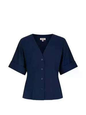 Staud Elle Button-up Top