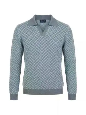 DRUMOHR Basket-weave Sweater - Blue