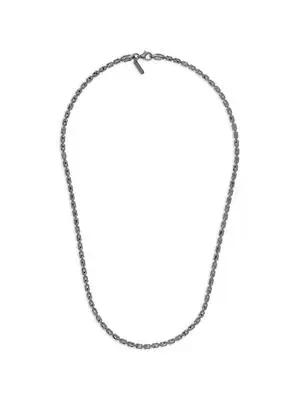 DESMOS Barrel-shaped-bead Necklace - Grey