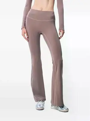 GOD SAVE QUEENS Flared-leg Trousers - Neutrals