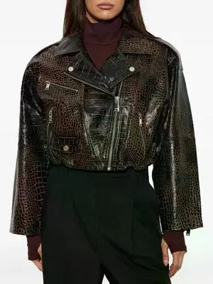 GESTUZ Cesi Crocodile-effect Jacket
