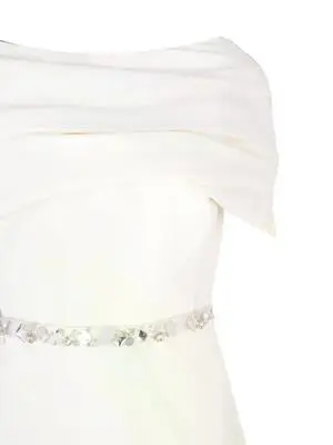 Safiyaa Loura Crystal-embellished Off-shoulder Blouse