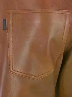 HAIKURE Leather Wide-leg Trousers