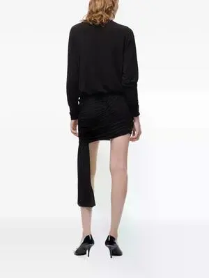 Pinko Mini Dress With Gathering And Ribbon