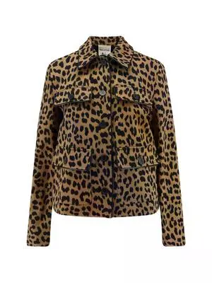 SEMICOUTURE Arabella Animal-print Jacket - Brown