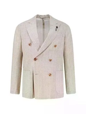 LARDINI Liknit Double-breasted Blazer