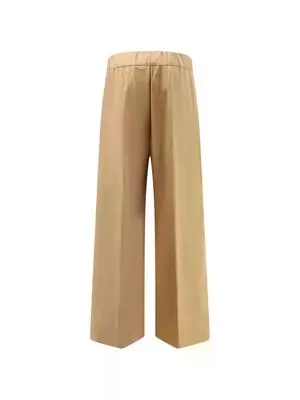 SEMICOUTURE Elasticated-waist Wide-leg Trousers