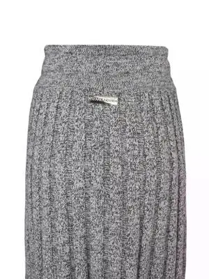 IZAAK AZANEI Midi Pleated Drawstring Skirt