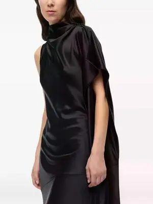 Pinko Long, One-shoulder Satin Dress