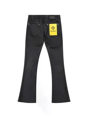 GUAPI Quilted-panel Relic Jeans