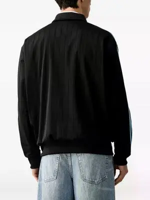 Adidas Firebird Stripe-detail Zip-up Sweatshirt