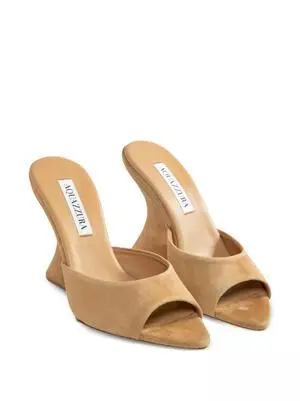AQUAZZURA Bisous Wedge Mules