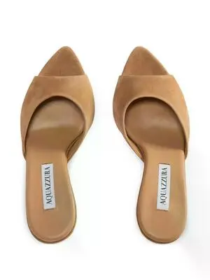 AQUAZZURA Bisous Wedge Mules