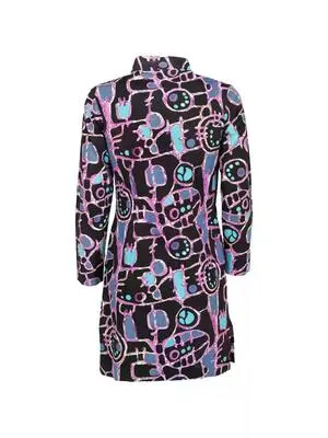 Vintage 60's Mini Abstract-print Dress
