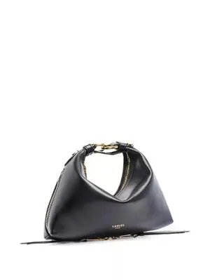 LANCEL Mini Origami Leather Shoulder Bag - Black