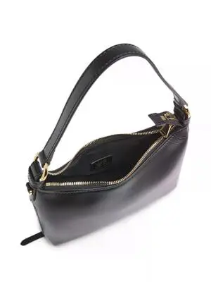 LANCEL Mini Origami Leather Shoulder Bag - Black