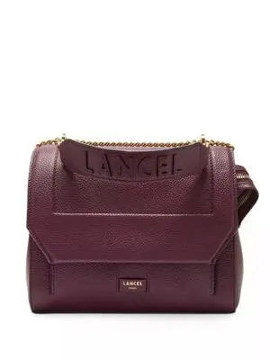 LANCEL Ninon Grained Leather Shoulder Bag - Purple