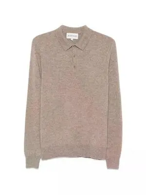 Eric Bompard Long-sleeve Cashmere Polo Shirt - Neutrals