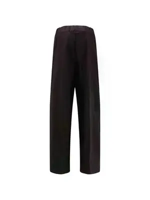 SEMICOUTURE High-waisted Wide-leg Trousers - Brown