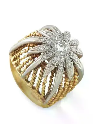 LB EXCLUSIVE Diamond Floral Ring - Gold