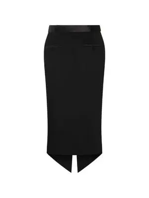 TOM FORD Satin-trim Back-slit Skirt