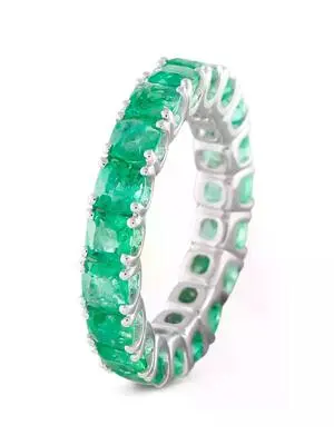 LB EXCLUSIVE Emerald Ring - Silver
