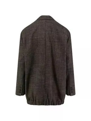 ALYSI Single-breasted Blazer - Brown