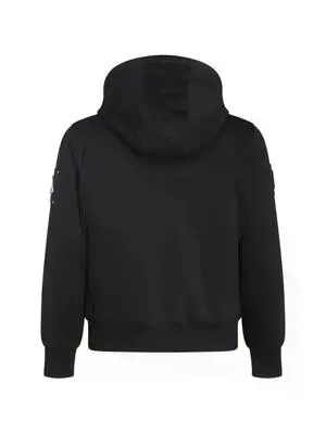 Moose Knuckles Bunny Logo-plaque Zip-up Hoodie
