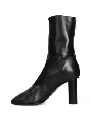 Paris Texas Alice Snakeskin-effect Block-heel Boots