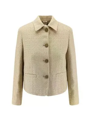 SAULINA Button-fastening Tweed Jacket