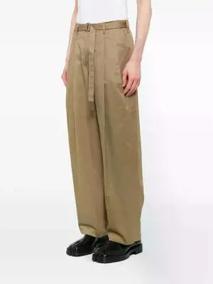Sacai Belted Straight-leg Trousers