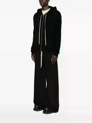 Rick Owens Zip-up Drawstring Hoodie