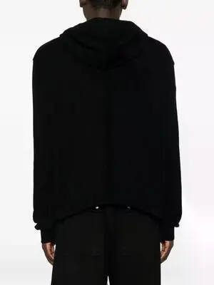 Rick Owens Zip-up Drawstring Hoodie