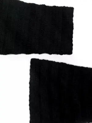 LISA YANG Zarie Ribbed-knit Fingerless Gloves