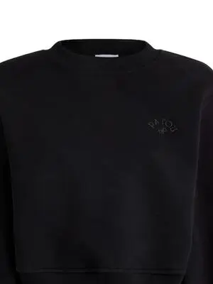 PATOU Cropped Tie-sleeve Sweatshirt