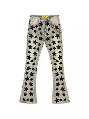 GUAPI Star-appliqué Vintage Jeans - Blue