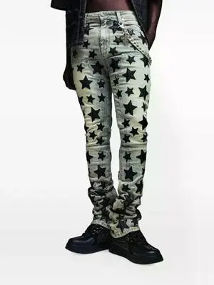 GUAPI Star-appliqué Vintage Jeans