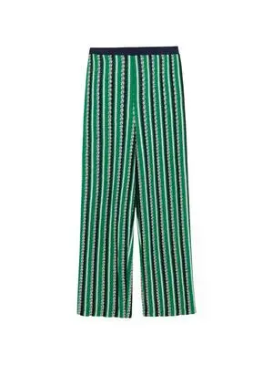 Simkhai Brenner Stripe Knit Trousers - Green