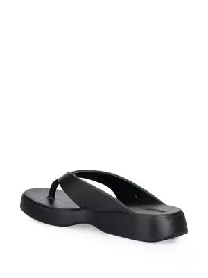 Melissa Logo Plaque Flip Flops - Black