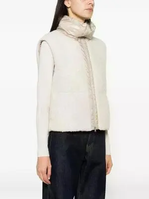 Herno Sequin-embellished Funnel-neck Gilet