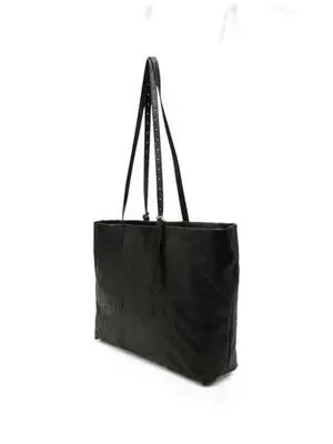 ANN DEMEULEMEESTER Distressed Leather Tote Bag