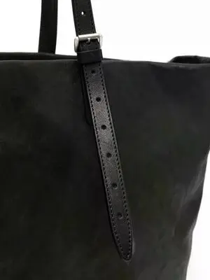ANN DEMEULEMEESTER Distressed Leather Tote Bag