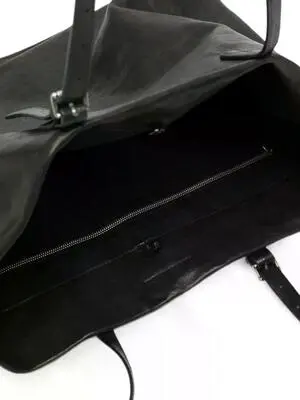 ANN DEMEULEMEESTER Distressed Leather Tote Bag