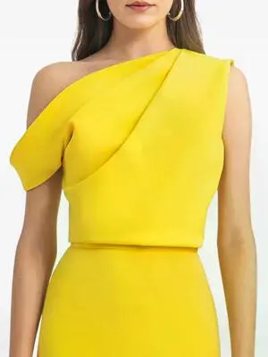 GEMY MAALOUF Asymmetrical Crepe Top