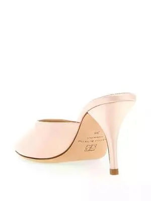 Magda Butrym Satin-finish Curved-heel Mules