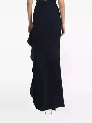GEMY MAALOUF Ruffled Side-slit Skirt